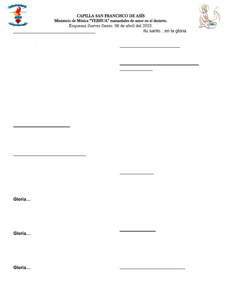 Jueves Santo 2023 | PDF | Cristo (título) | eucaristía