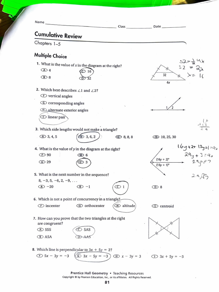 ch 1-5 | PDF | Triangle | Triangle Geometry