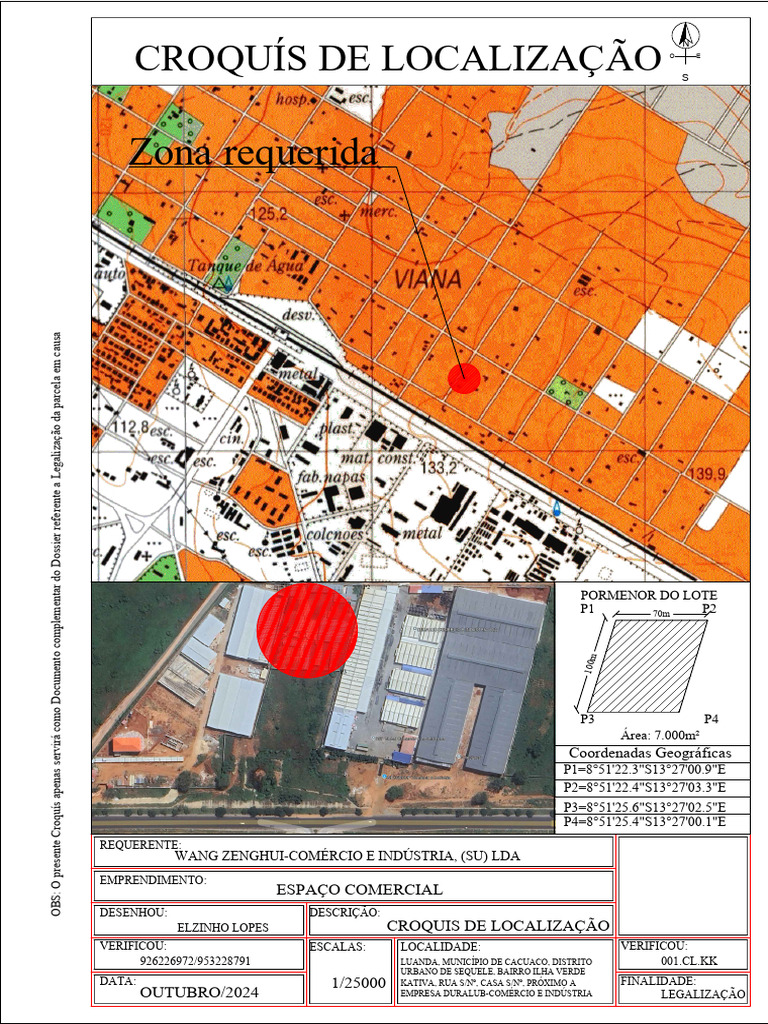 Croquis de Localização Da Empresa Wang Zenghui-Comércio e Indústria ...