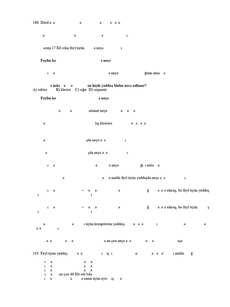 Klaster Məsələləri | PDF