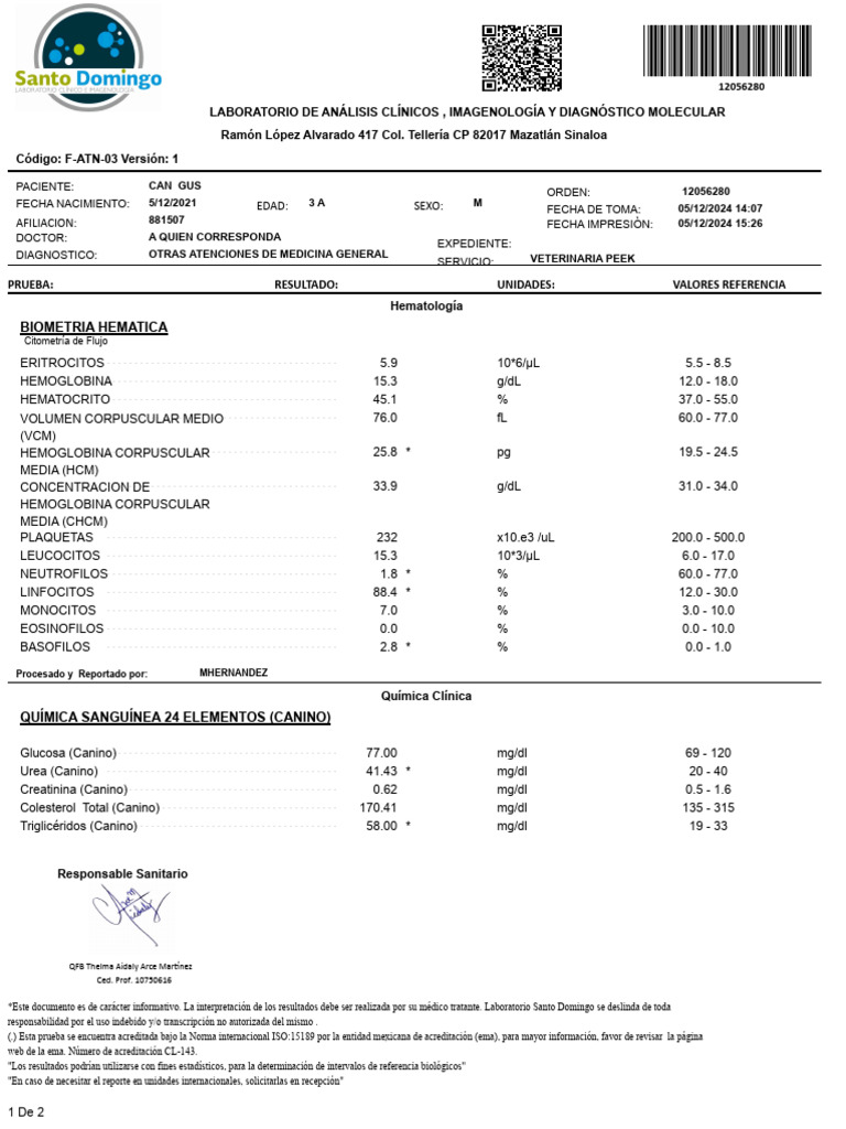 Can Gus | PDF | Medicina | Sangre