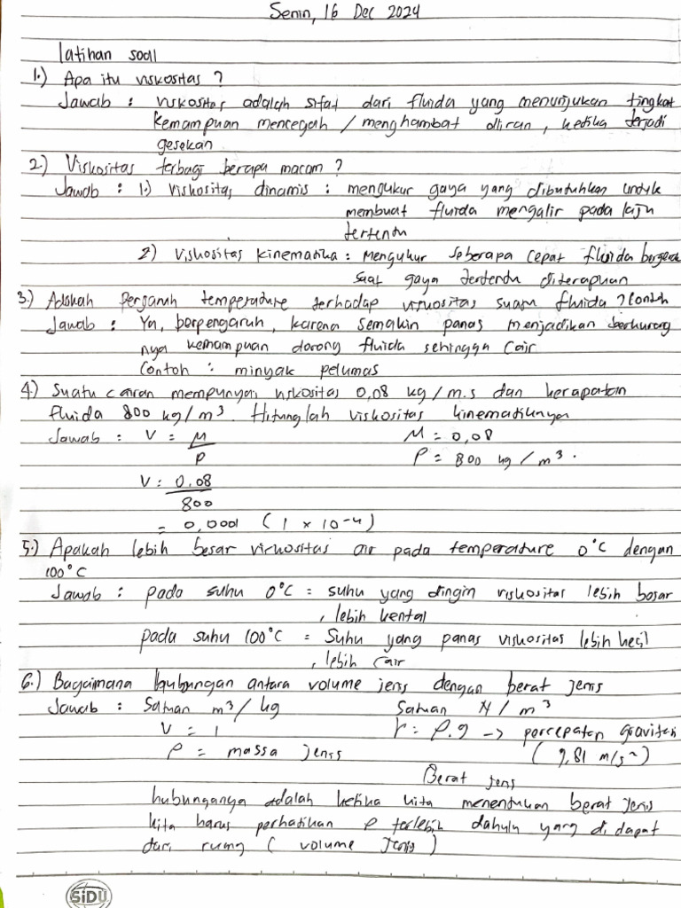 Catatan Soal - Senin - Ilham Yahya | PDF