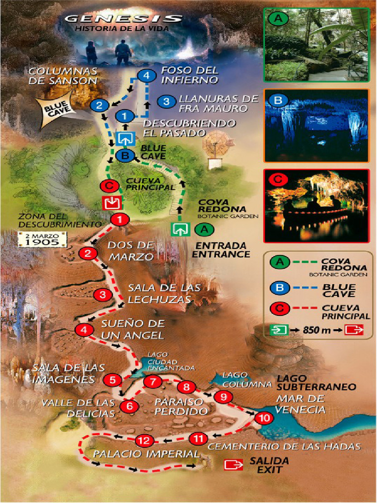 Plano Cuevas Caves Mallorca | PDF
