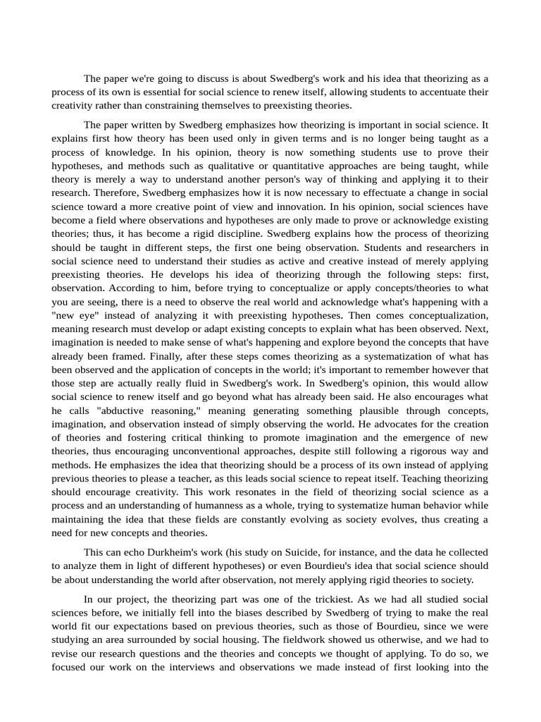 Reaction Memo Qualitative | PDF | Theory | Science