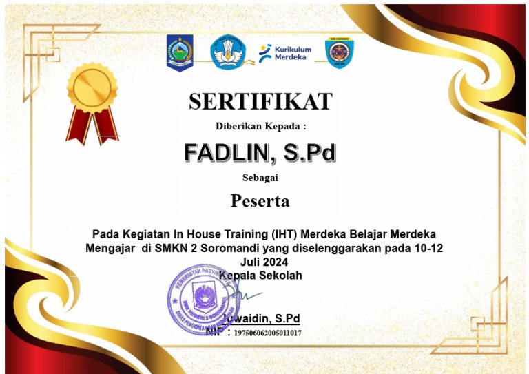 Sertifikat Iht | PDF