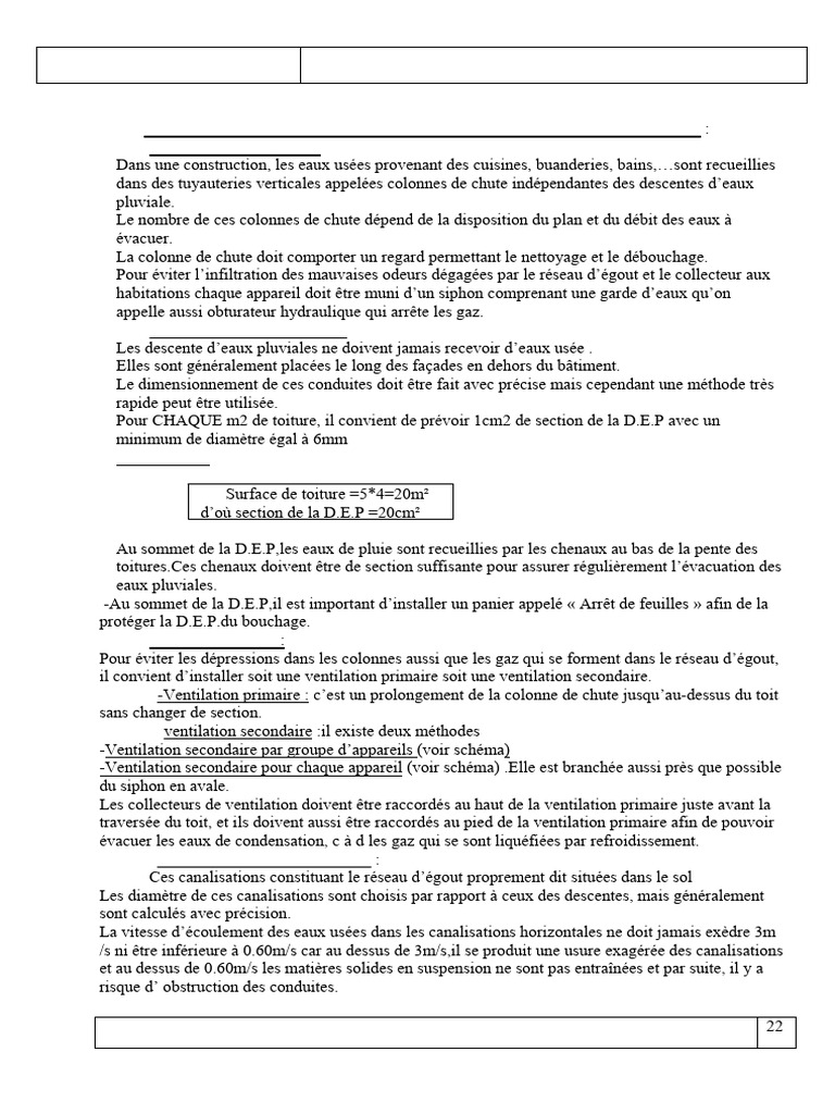 Types de canalisations dans le bâtiment | PDF | Tuyau | Assainissement
