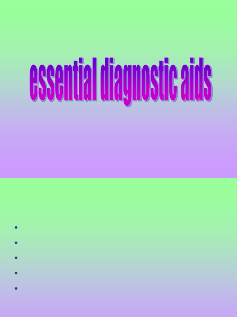 Essential Diagnostic Aids | PDF | Dental Anatomy | Dentistry
