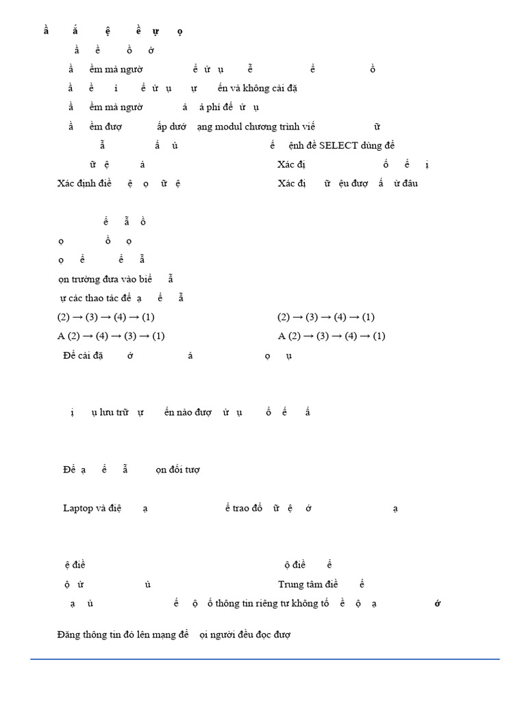 Đề Cương Ôn Tập Ck1-Tin 11 | PDF