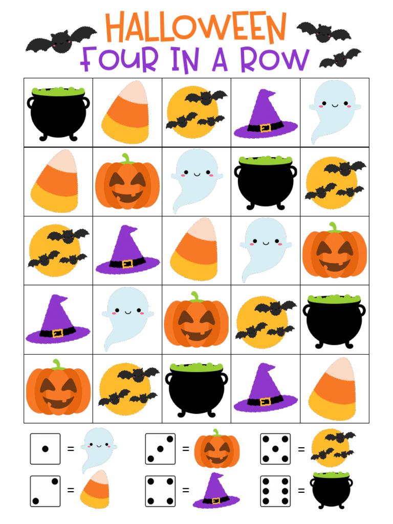 Halloween Roll To Connect Four | PDF