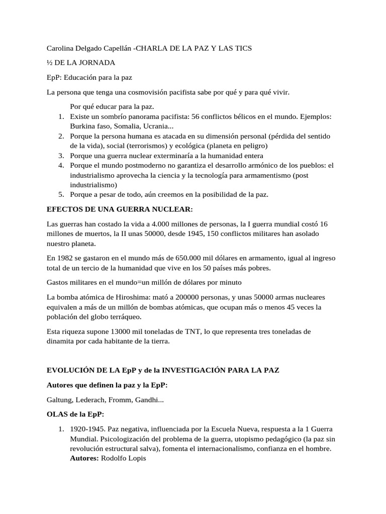 CHARLA La EpP Como COSMOVISIÓN | PDF | Estereotipos | Violencia