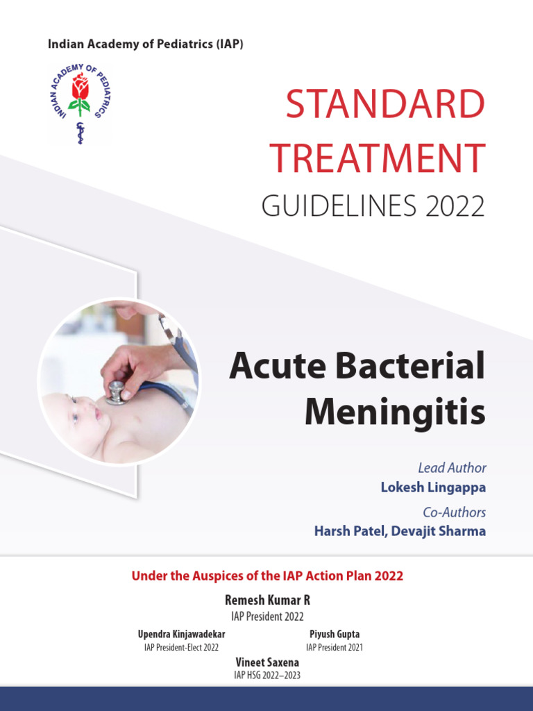 IAP Guidelines for Acute Bacterial Meningitis | PDF | Meningitis ...