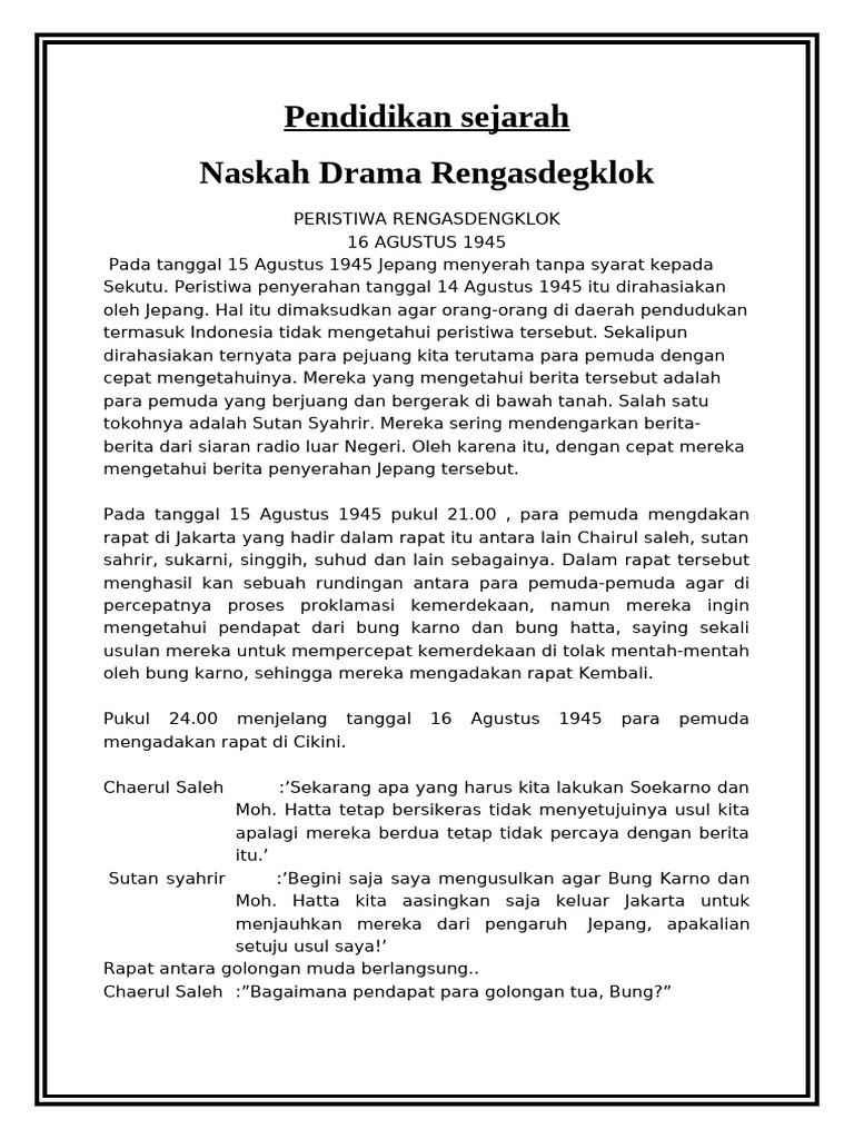 Ahmad Soebardjo dan Proklamasi 1945 | PDF