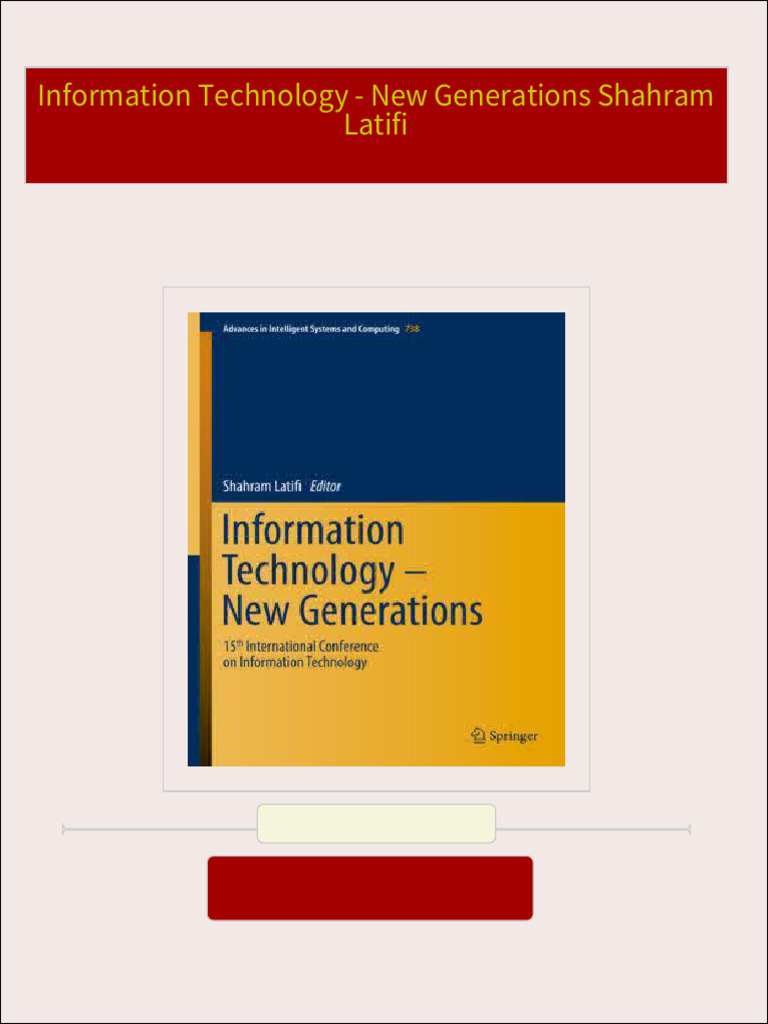 Download Complete Information Technology - New Generations Shahram ... Download Complete Information Technology - New Generations Shahram ...