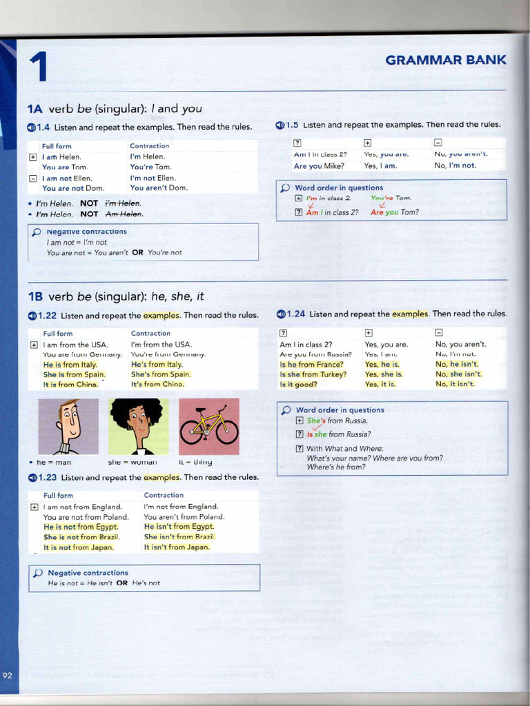 Gramamr bank unit 1 | PDF