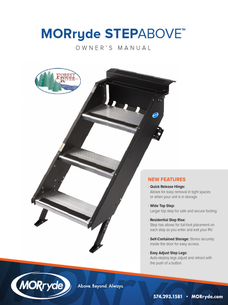 MorRyde - Entrance Step Model StepAbove Owner's Manual | PDF | Door
