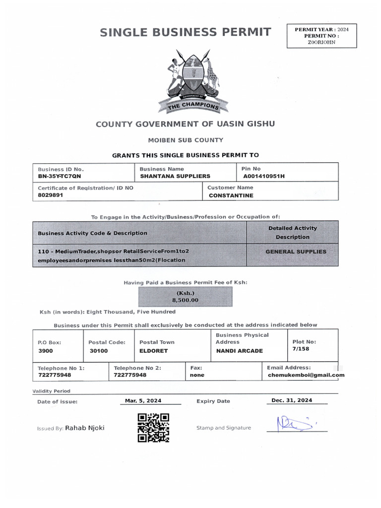 Permit | PDF