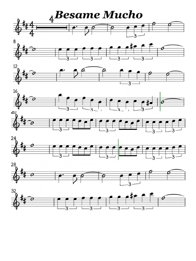 Besame Mucho Alto Sax | PDF