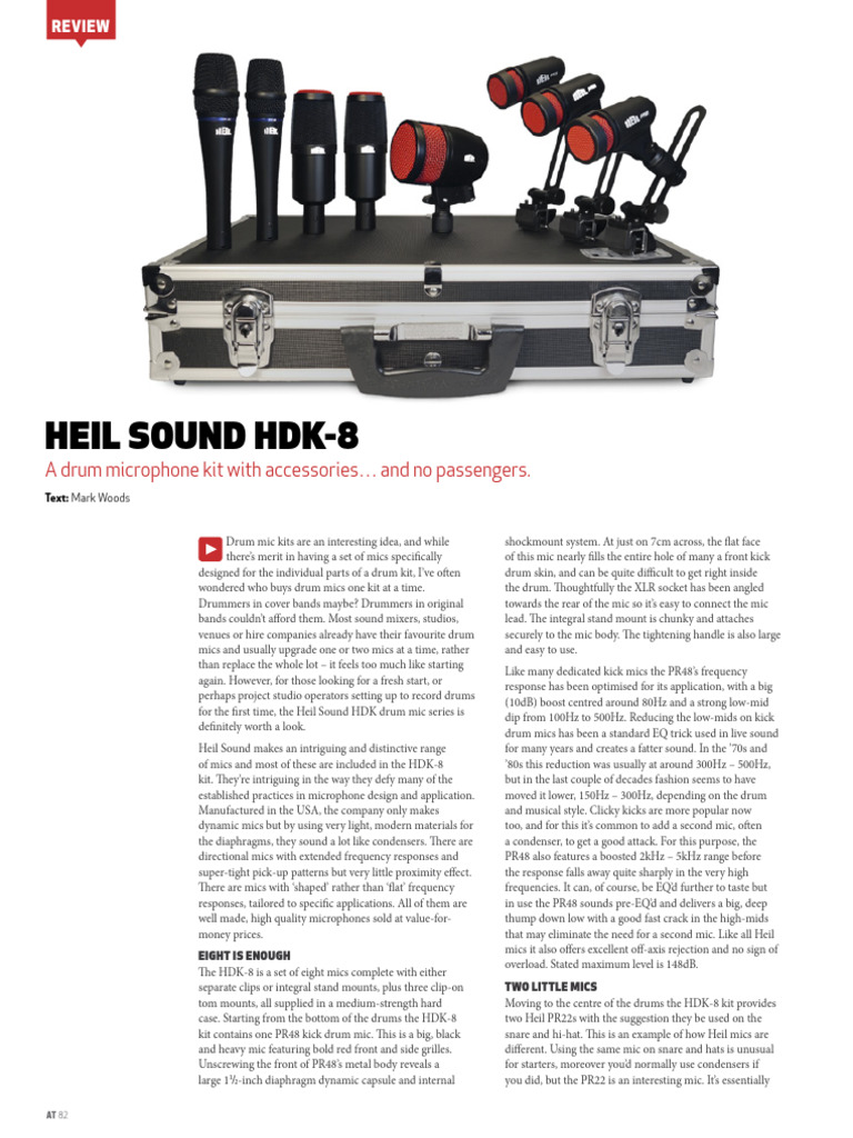 AT82_HEIL_SOUND_HDK-8 | PDF | Microphone | Sound Technology AT82_HEIL_SOUND_HDK-8 | PDF | Microphone | Sound Technology