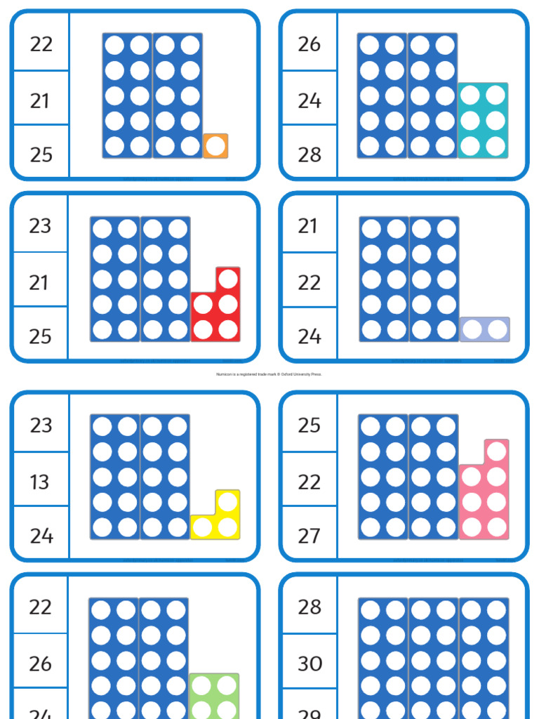 T N 7673 Numicon Shapes 2130 Place Value Peg Matching Game (1) Ver 2 | PDF