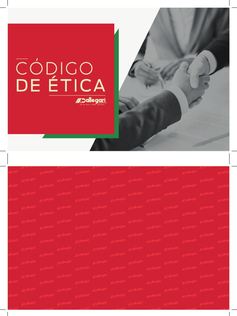 Código de Ética de CALLEGARI: Guía y Valores | PDF | Business | Calidad ...