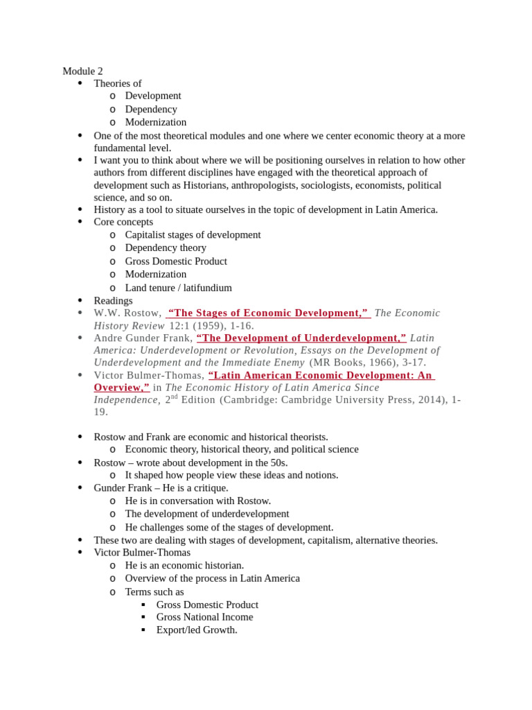 Module 2 - Overview | PDF | Modernization Theory | Political Science
