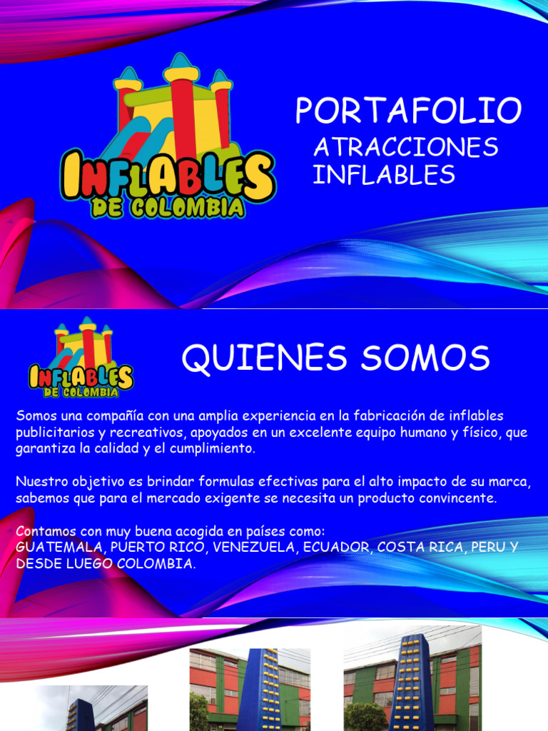 Portafolio Recretivos Atracciones Inflables | PDF
