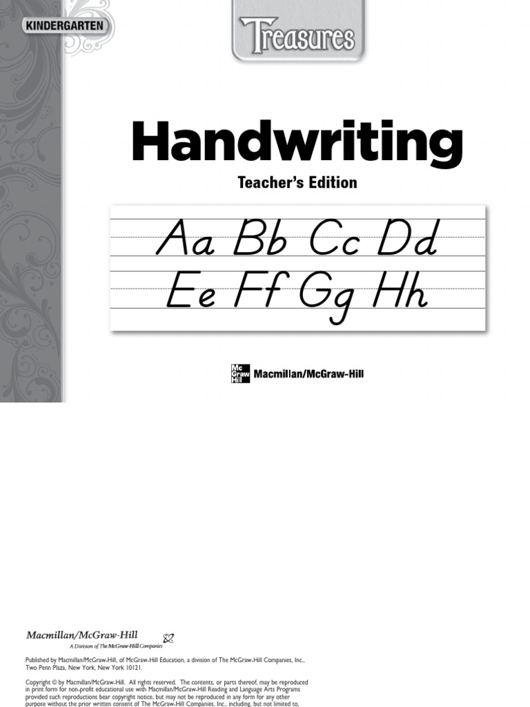 Macmillan McGraw-Hill - Treasures Handwriting Slant Teacher's Edition ...