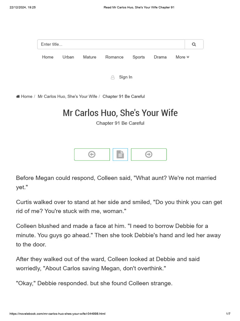 Read MR Carlos Huo, She's Your Wife Chapter 91 | PDF