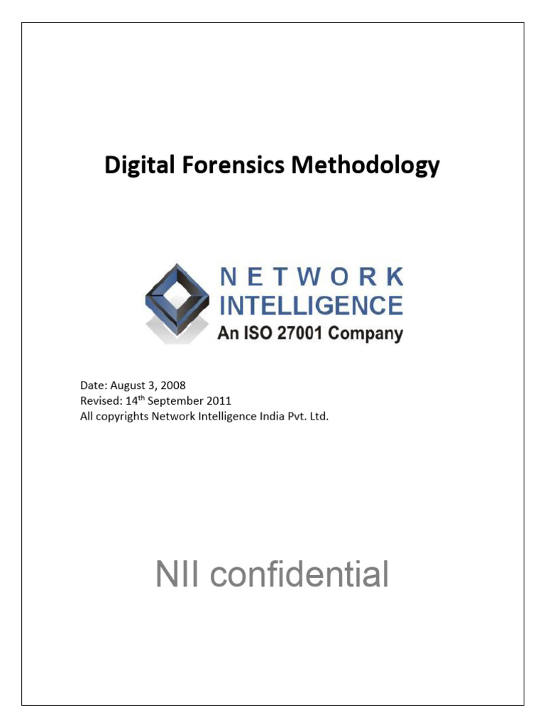 Digital Forensics - Methodology | PDF | Computer File | Digital Forensics