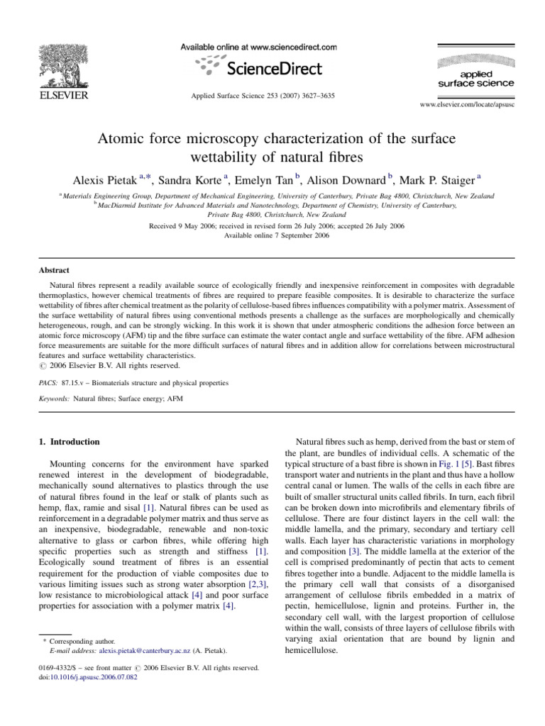 Pietak Et Al. - 2007 - Atomic Force Microscopy Characterization of The ...