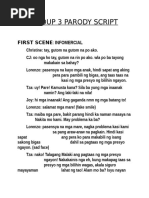 Seven Sundays (Script of Cutted Scenes) | PDF