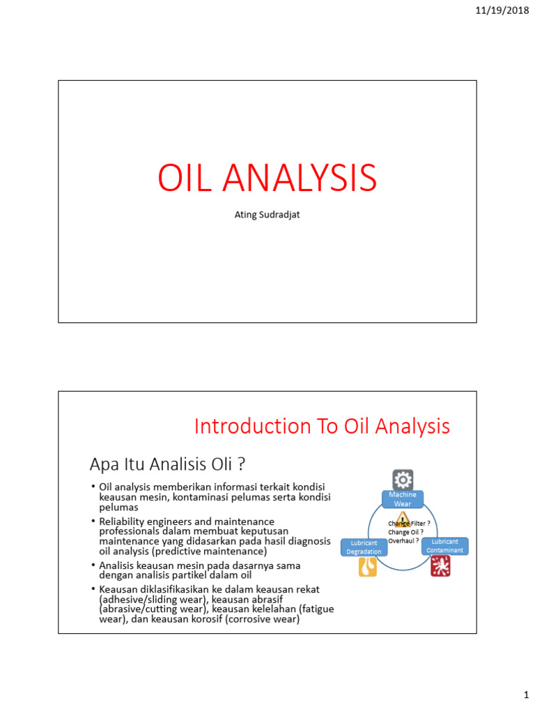 Introduction To OIL ANALYSIS | PDF