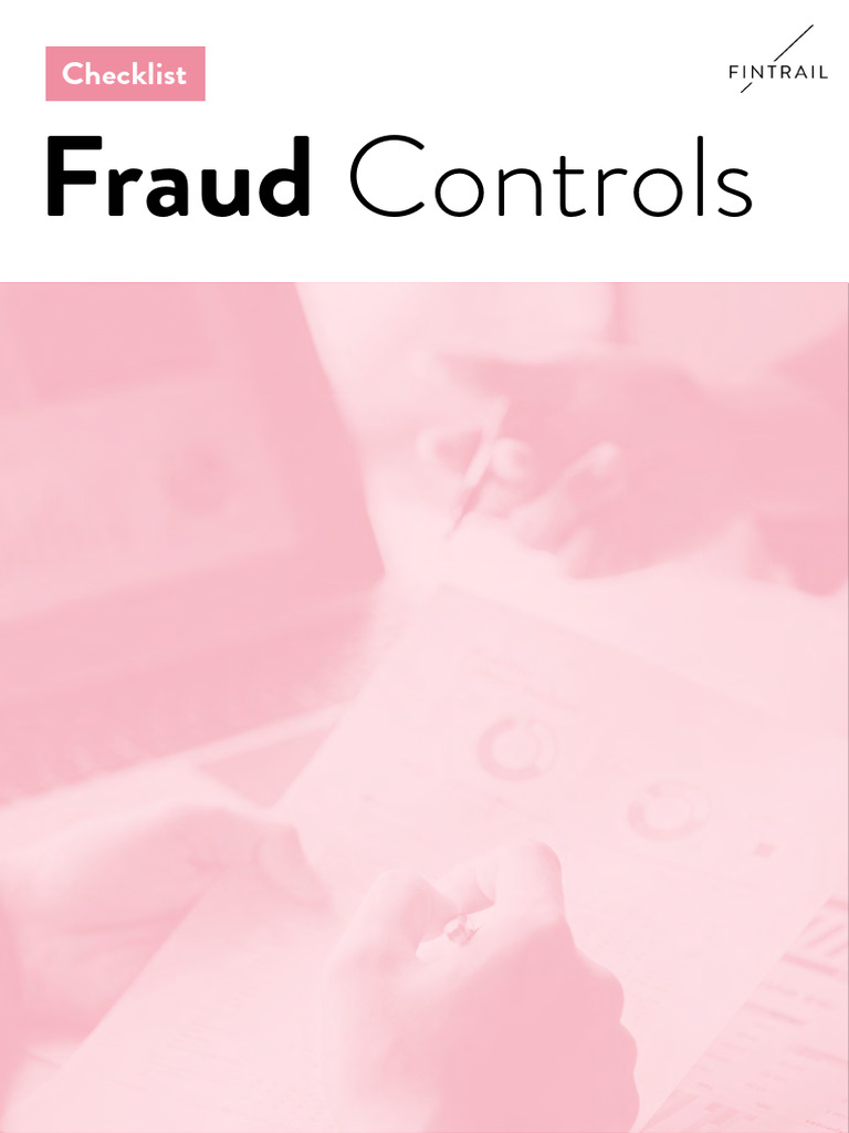 Financial Fraud Control Checklist for Institutions | PDF | Fraud | Risk