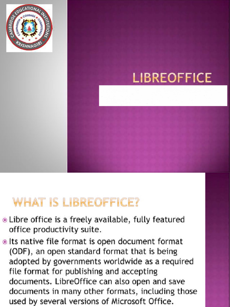 Libre Office Introduction | PDF