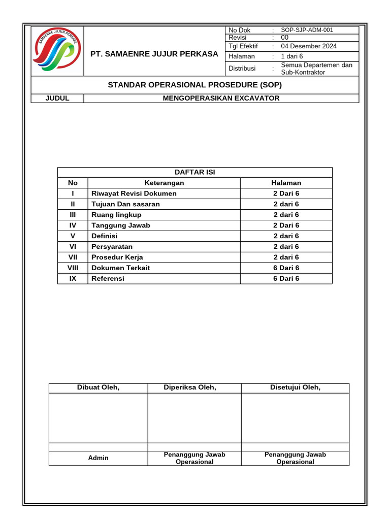 SOP-SJP-ADM-006 Pengerjaan Pengelasan (Welding) | PDF