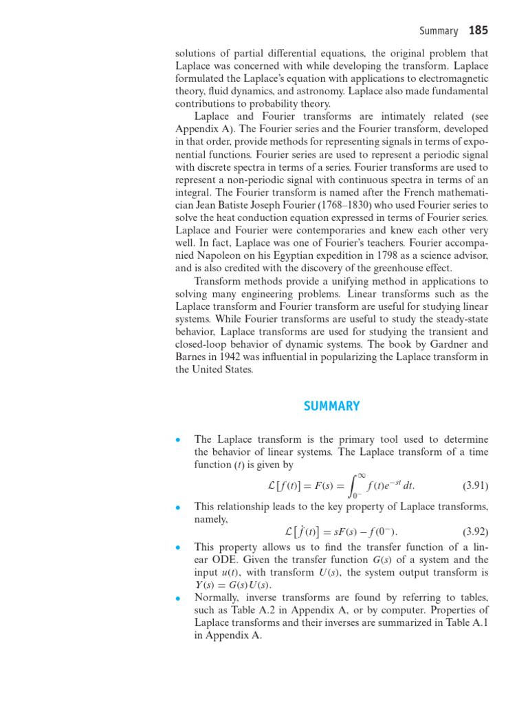 E1 Exercises-Chapter | PDF | Laplace Transform | Fourier Transform