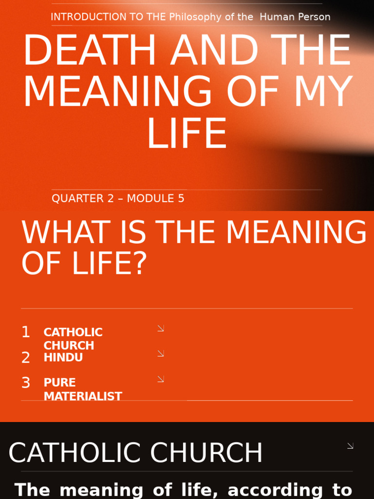 Exploring Life's Meaning and Death | PDF | Happiness | Meaning Of Life