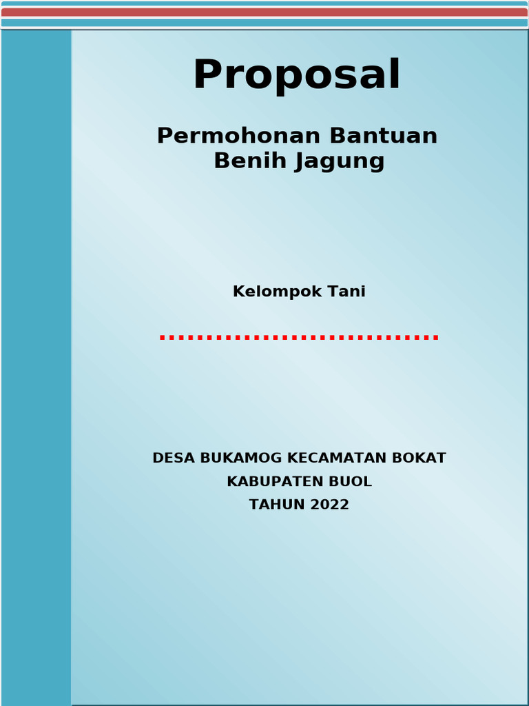 Proposal Benlh Jagung | PDF