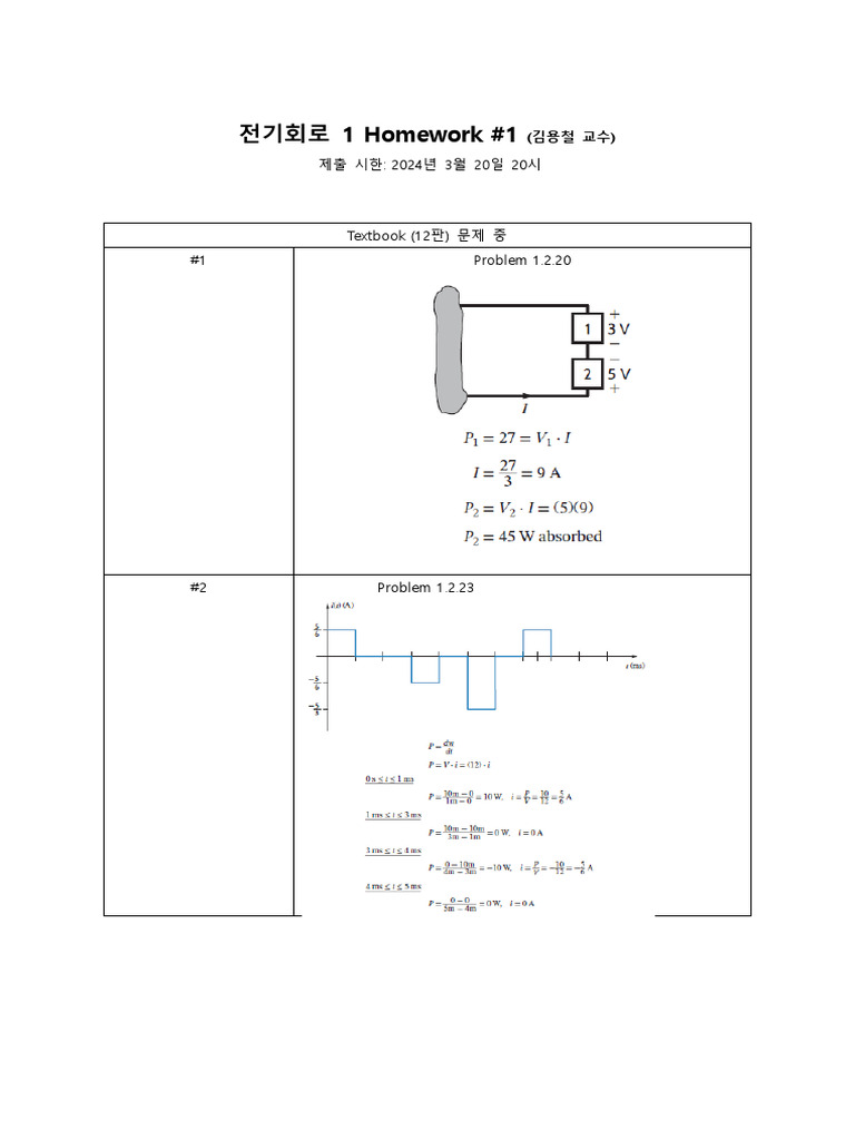 EC1 HW 1 - Sol | PDF