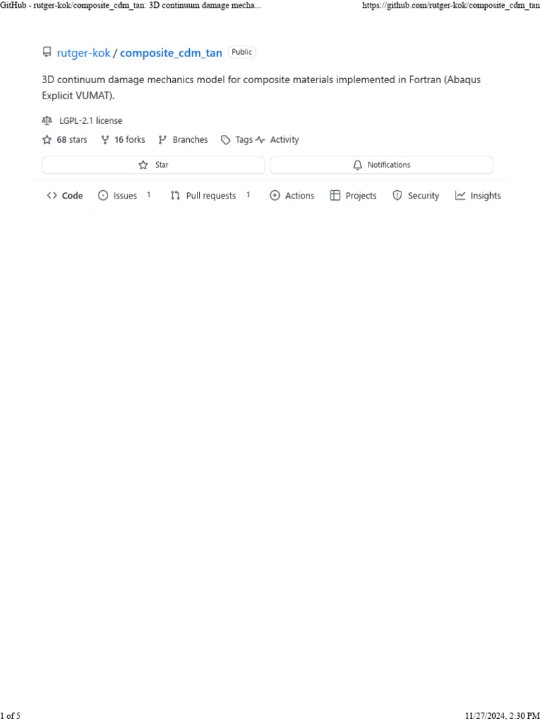 3D Continuum Damage Model on GitHub | PDF | Young's Modulus | Strength ...