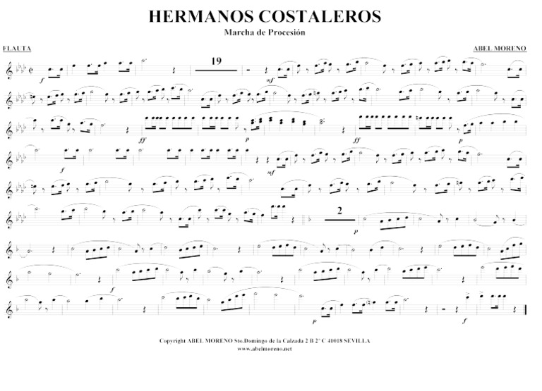 Hermanos Costaleros-01 Flauta | PDF