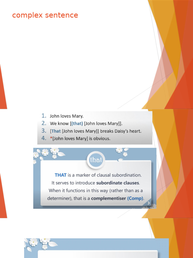 Complex and Compound Sentence Diagram | PDF