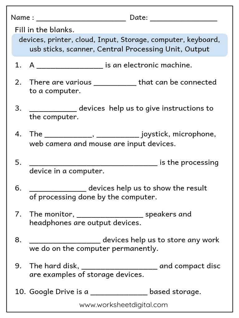 ICT Worksheet Bs1vbp | PDF