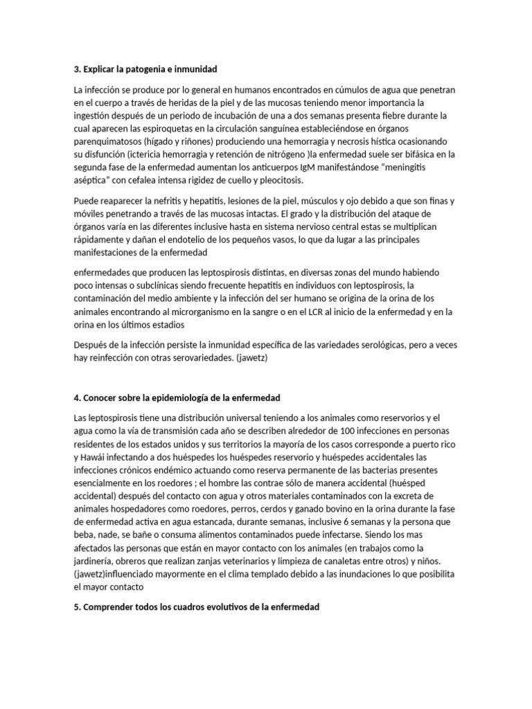 Sesion de Bacter Letospira | PDF | Hepatitis | Microbiología