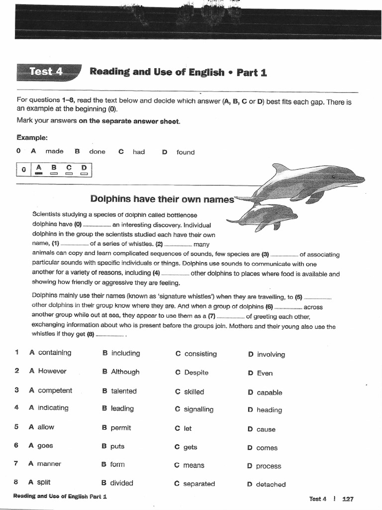 RC FCE Trainer Test 4 | PDF