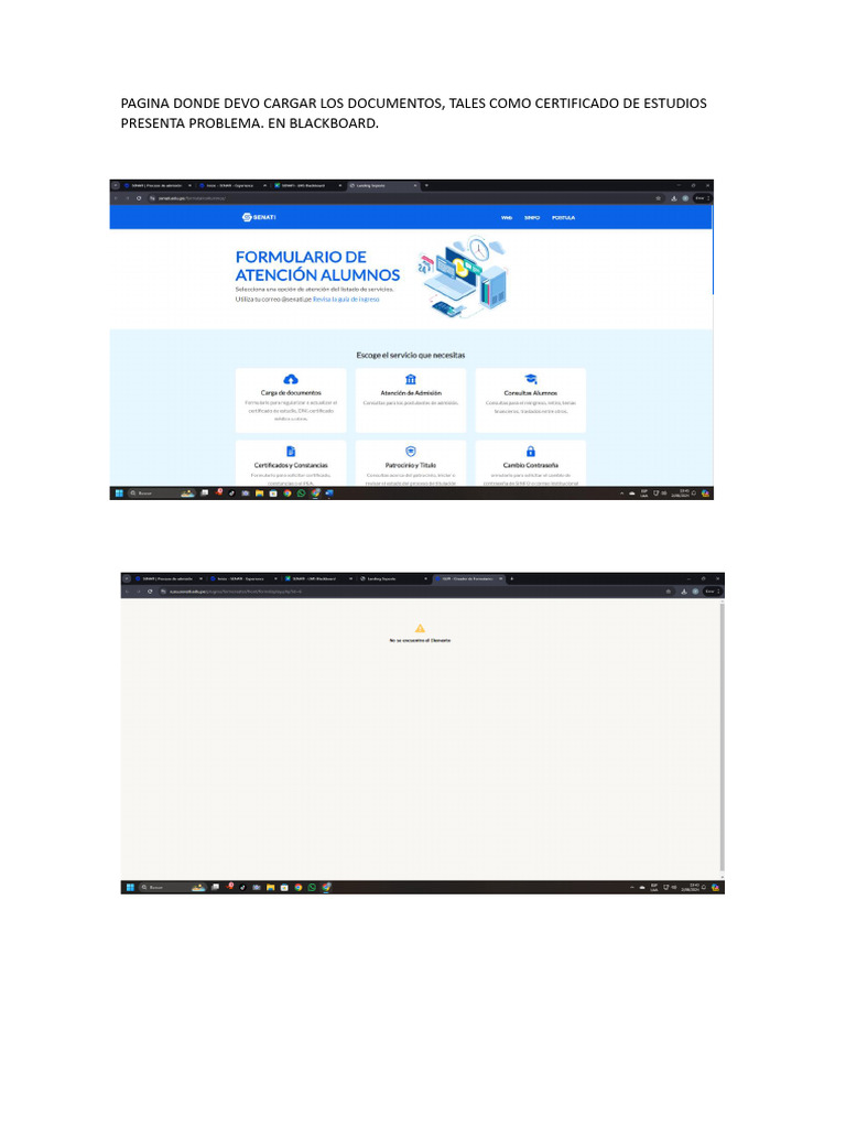 Pagina Donde Devo Cargar Los Documentos | PDF