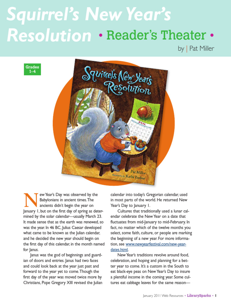 Squirrels Readers Theater | PDF | Calendar