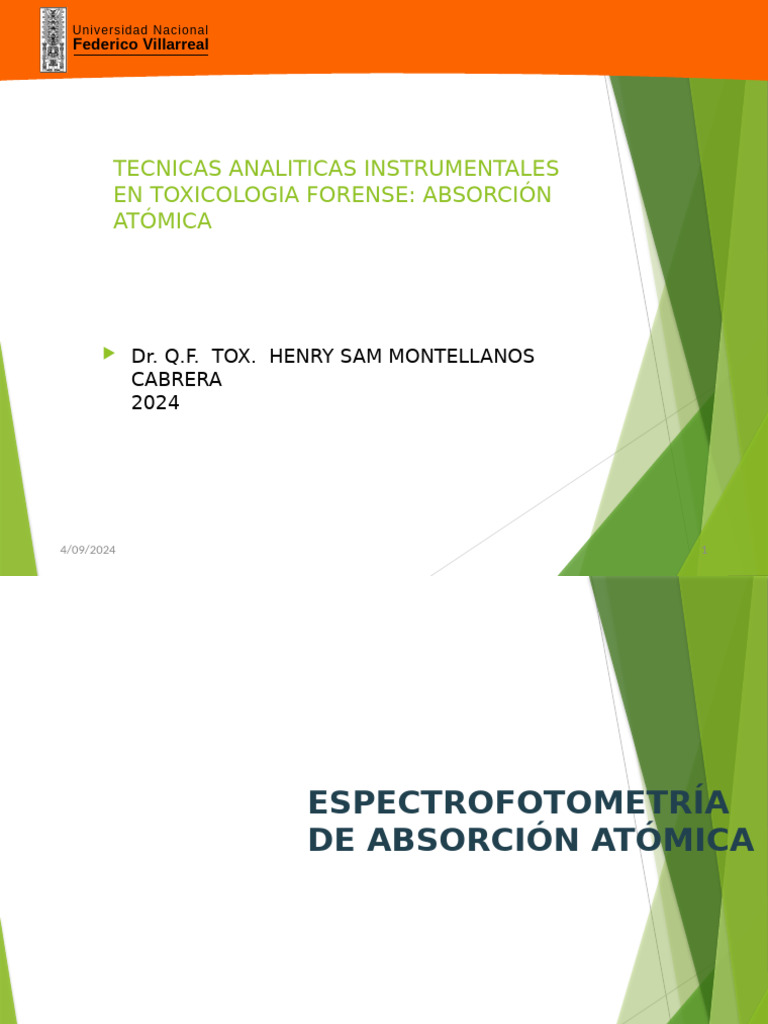 Espectrofotometría de Absorción Atómica | PDF | Espectroscopía de ...