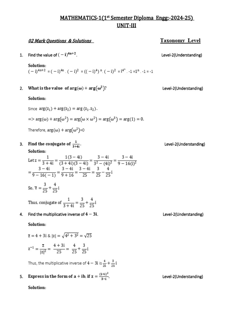 Final Math Unit-III(1) | PDF | Discrete Mathematics | Arithmetic