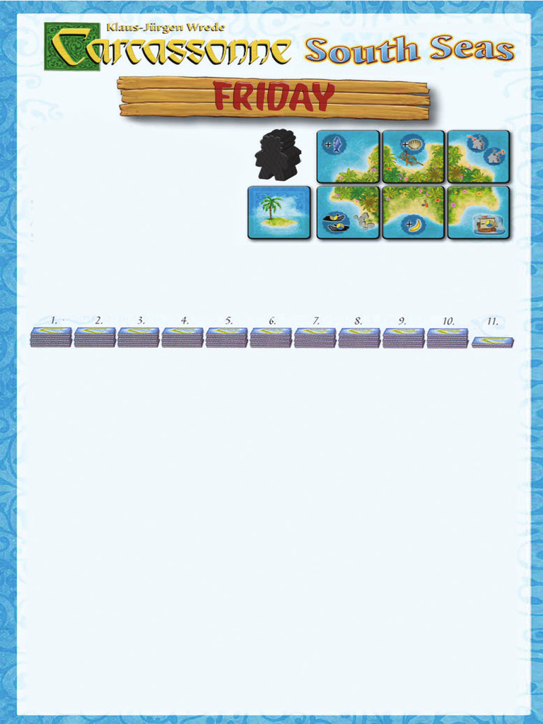 Carcassonne South Seas Friday Rules EN | PDF | Board Games | Gaming